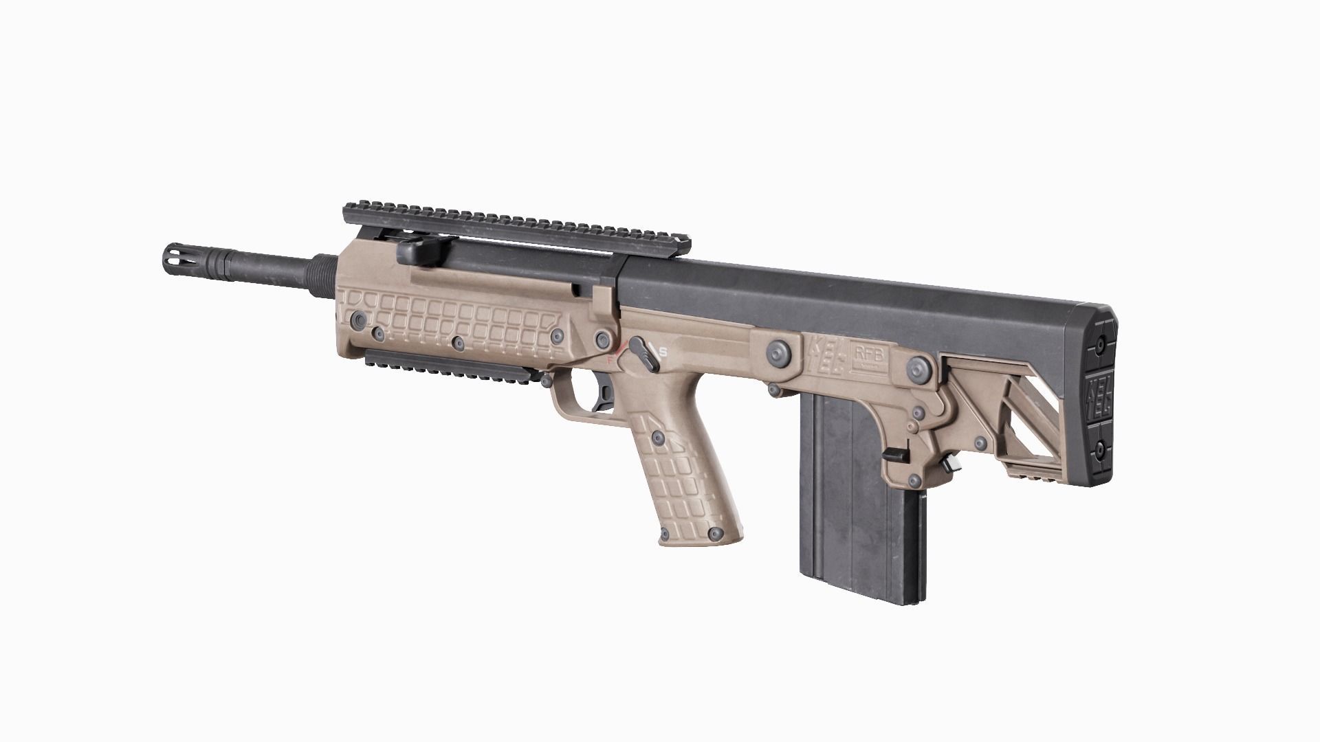 3D model Kel-Tec RFB 762x51 NATO Bullpup Rifle VR / AR / low-poly ...