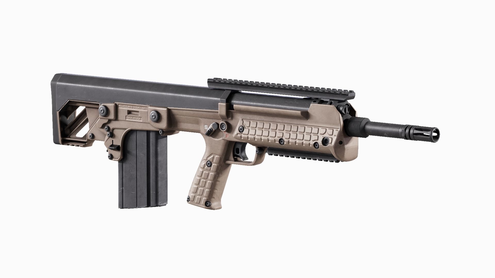 3D model Kel-Tec RFB 762x51 NATO Bullpup Rifle VR / AR / low-poly ...