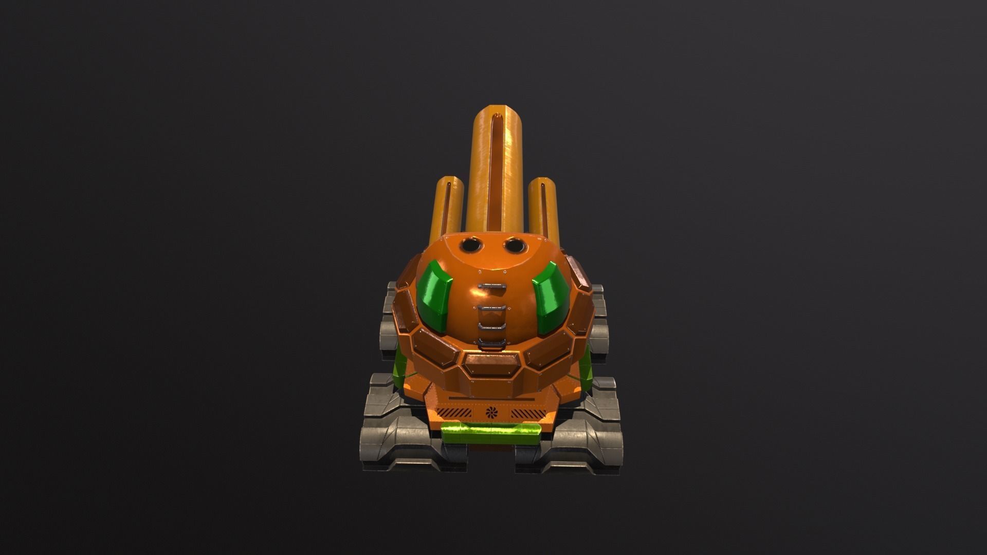 Tank Battle Cartoon High-Poly - Turret Ricochet 3D model animated ...