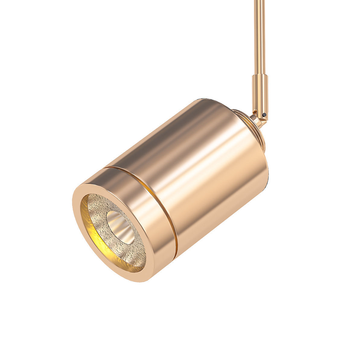 Tellium 2 led track light with gold finish 3D model | CGTrader