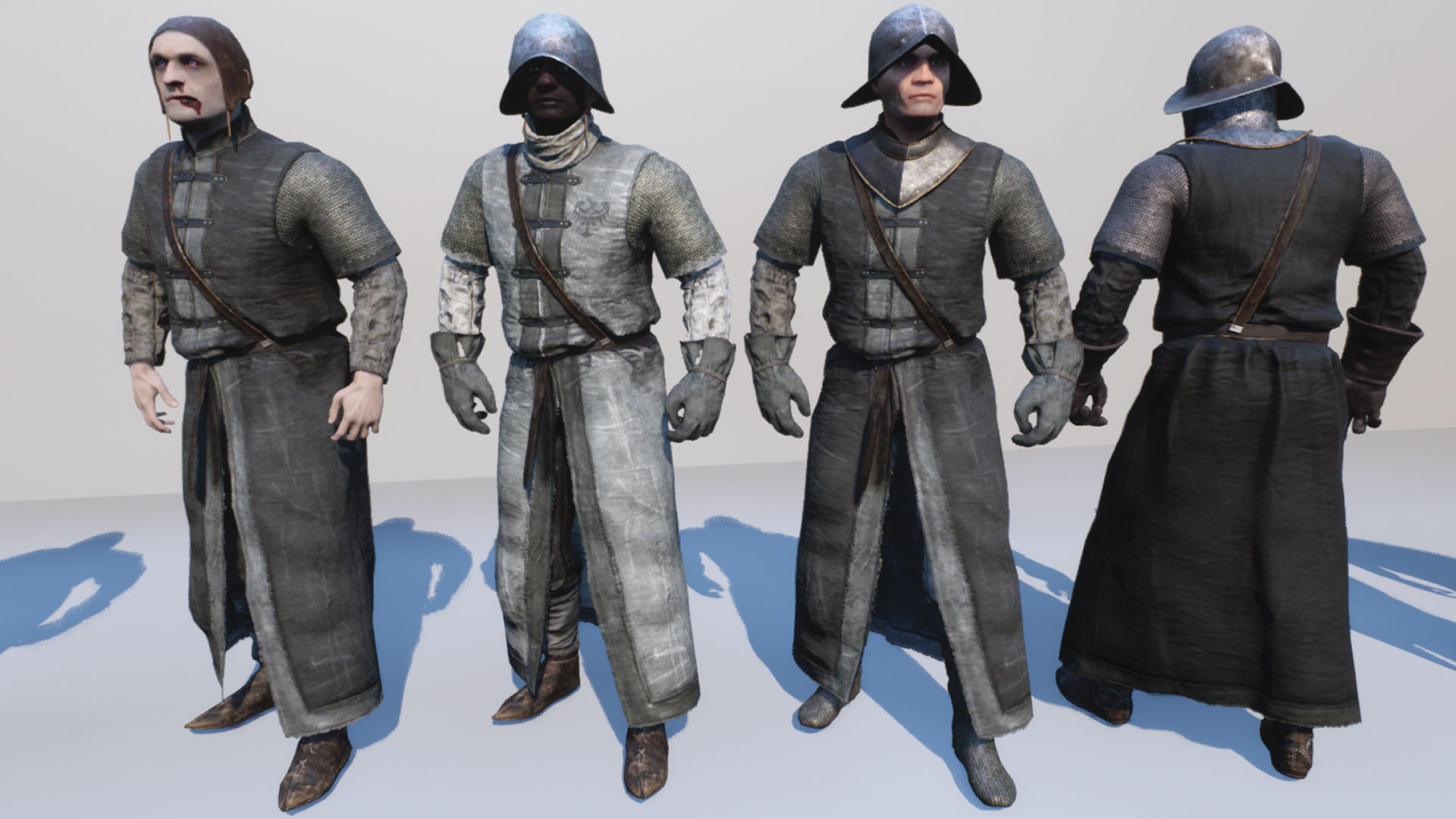 3D model Medieval Knights - Modular VR / AR / low-poly | CGTrader