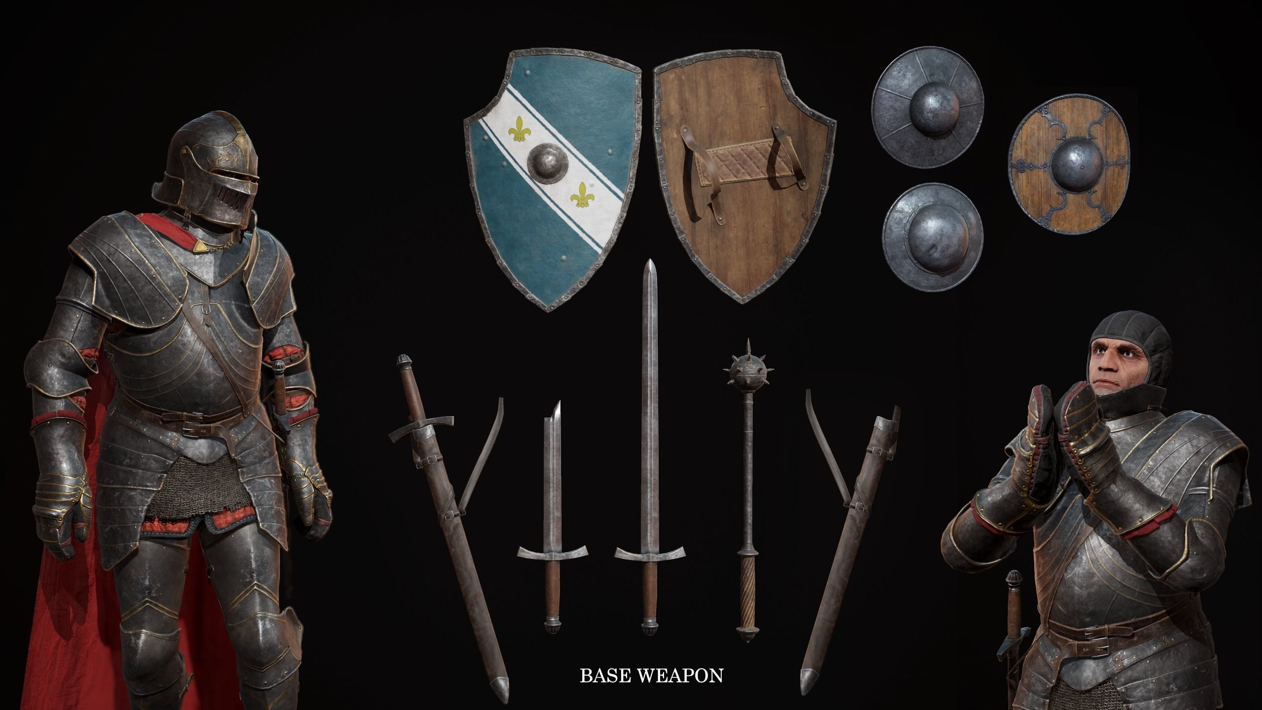 3D model Medieval Knights - Modular VR / AR / low-poly | CGTrader