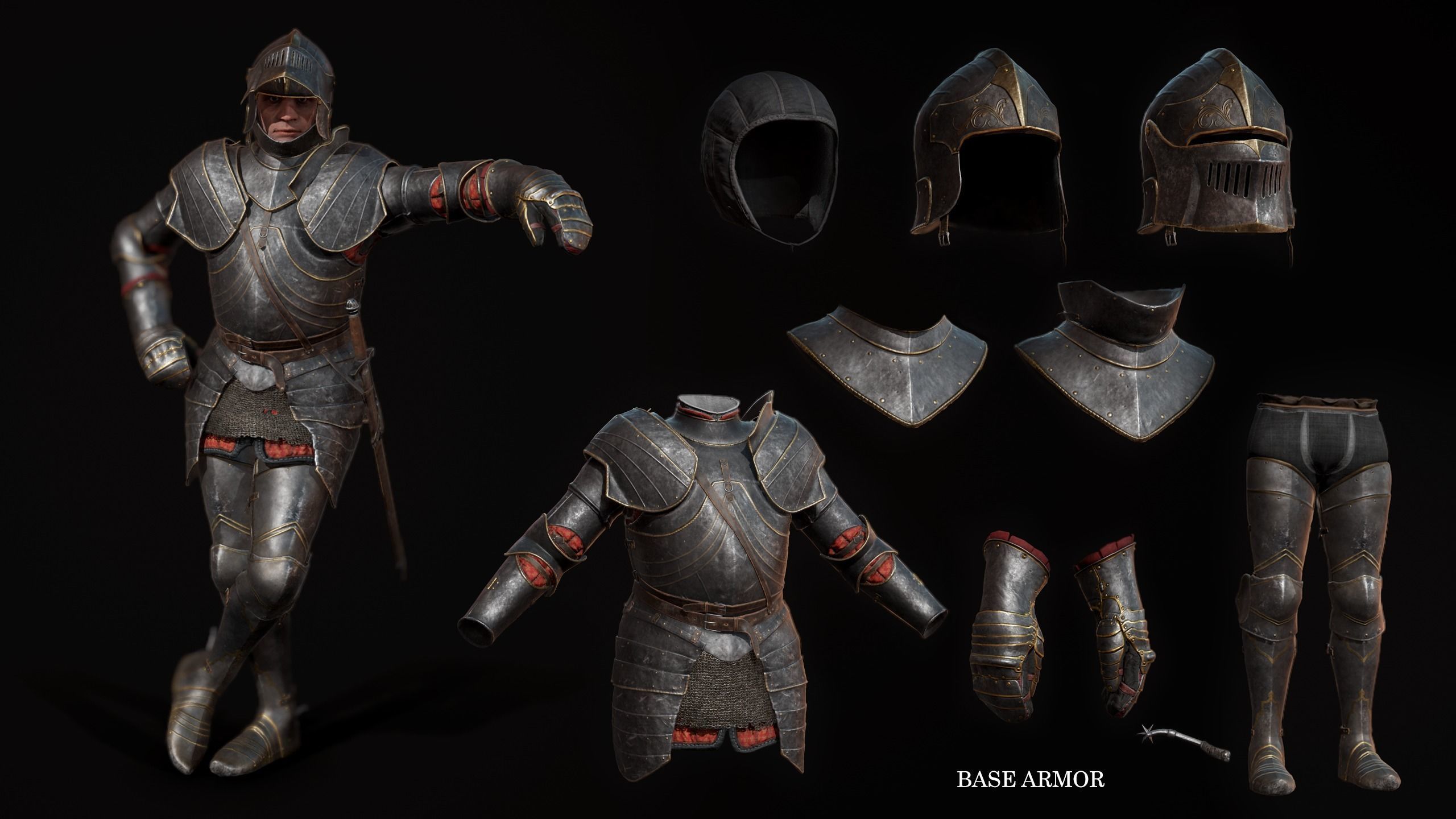 3D model Medieval Knights - Modular VR / AR / low-poly | CGTrader