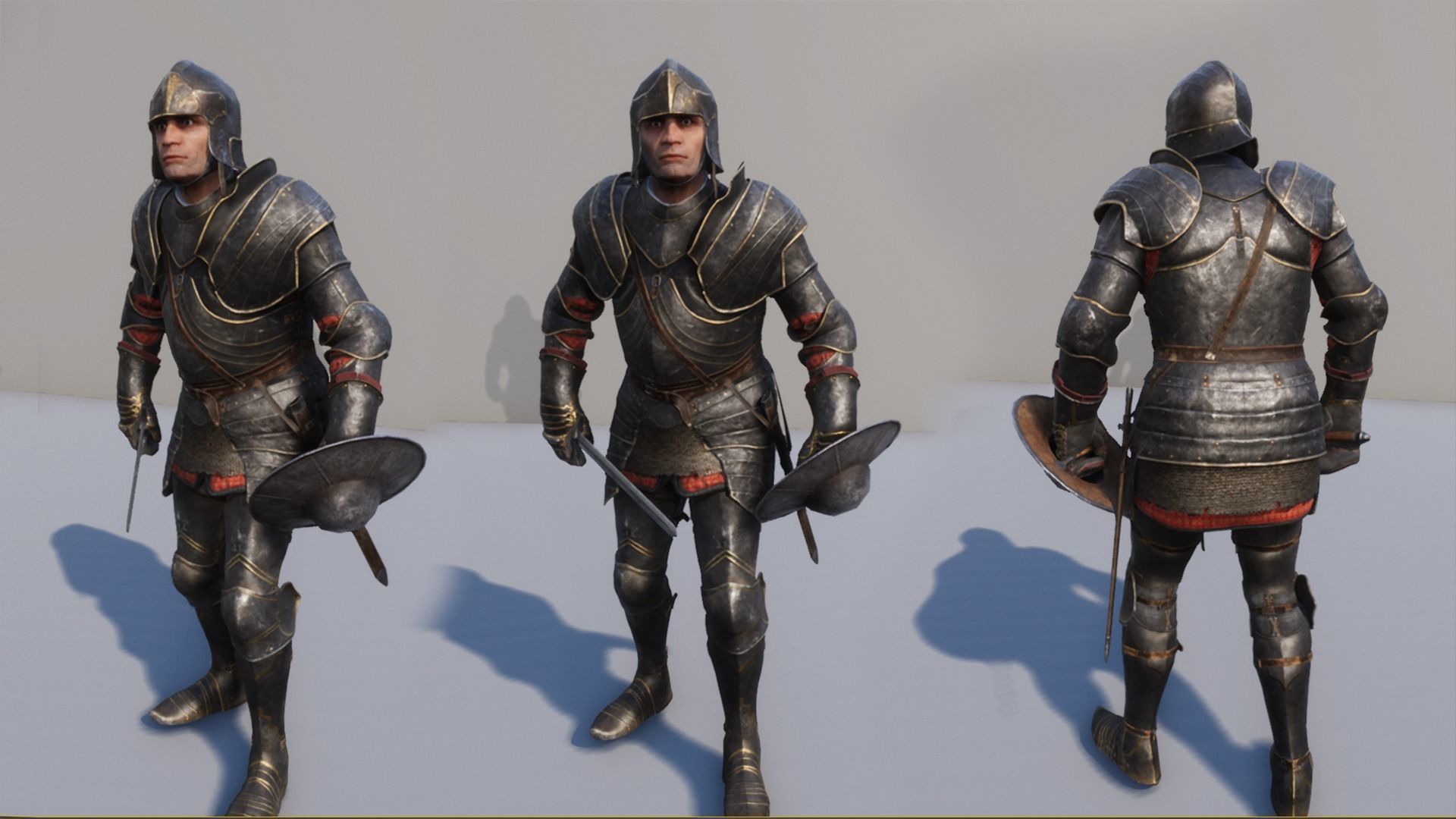 3D model Medieval Knights - Modular VR / AR / low-poly | CGTrader