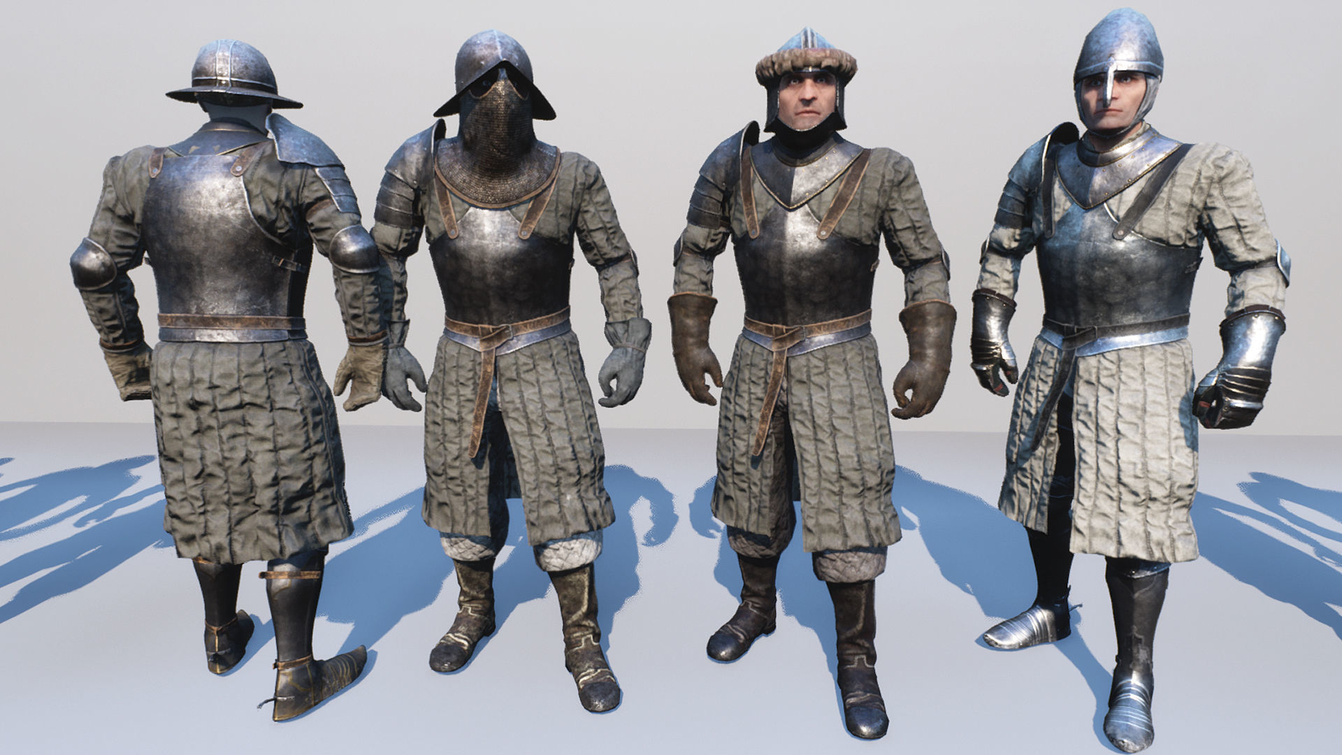 3D model Medieval Knights - Modular VR / AR / low-poly | CGTrader