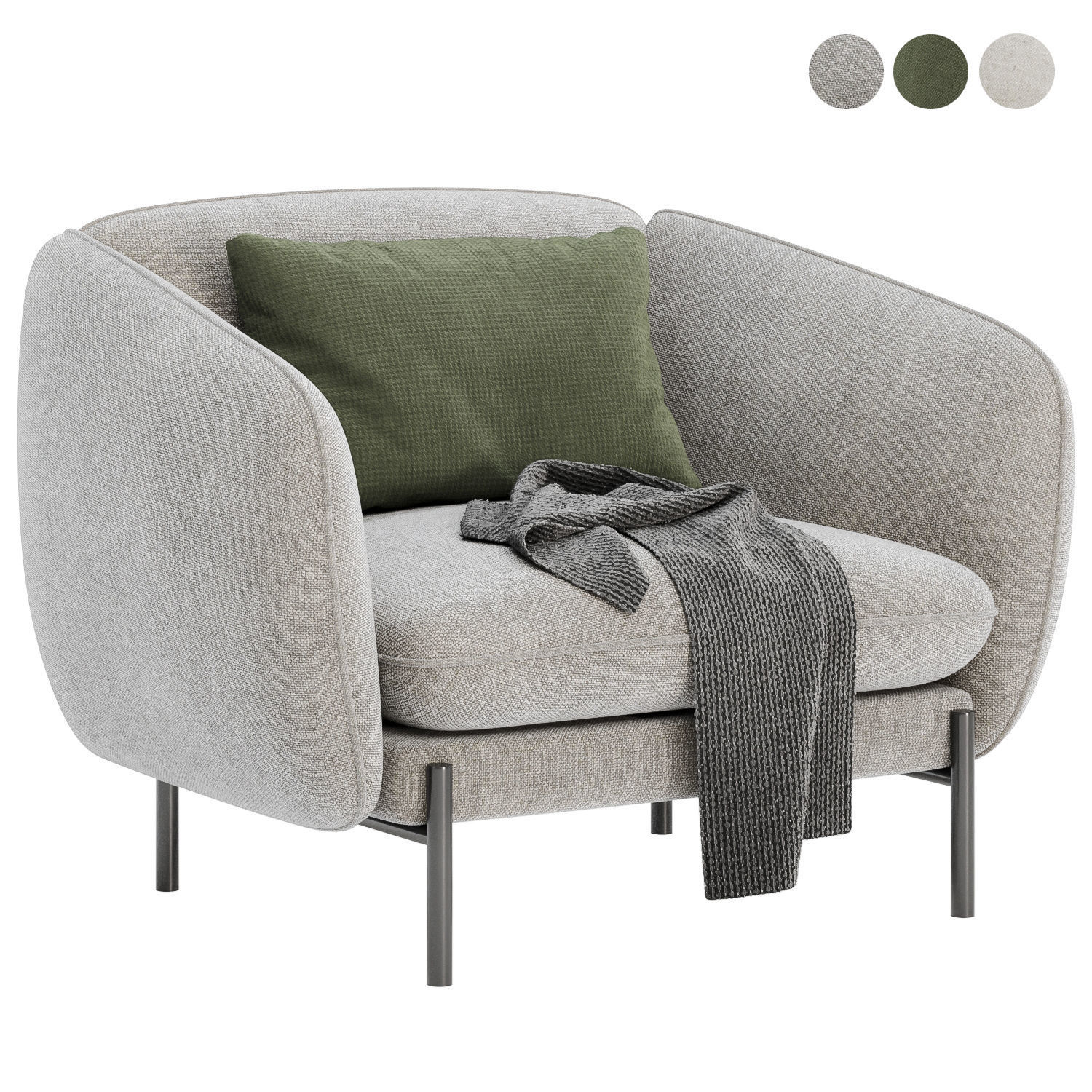 NOT SOFA Armchair by True Design 3D model | CGTrader