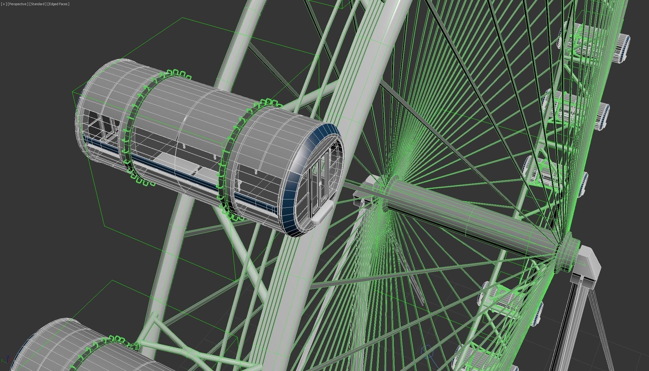 Singapore Flyer observation wheel 3D model animated rigged | CGTrader