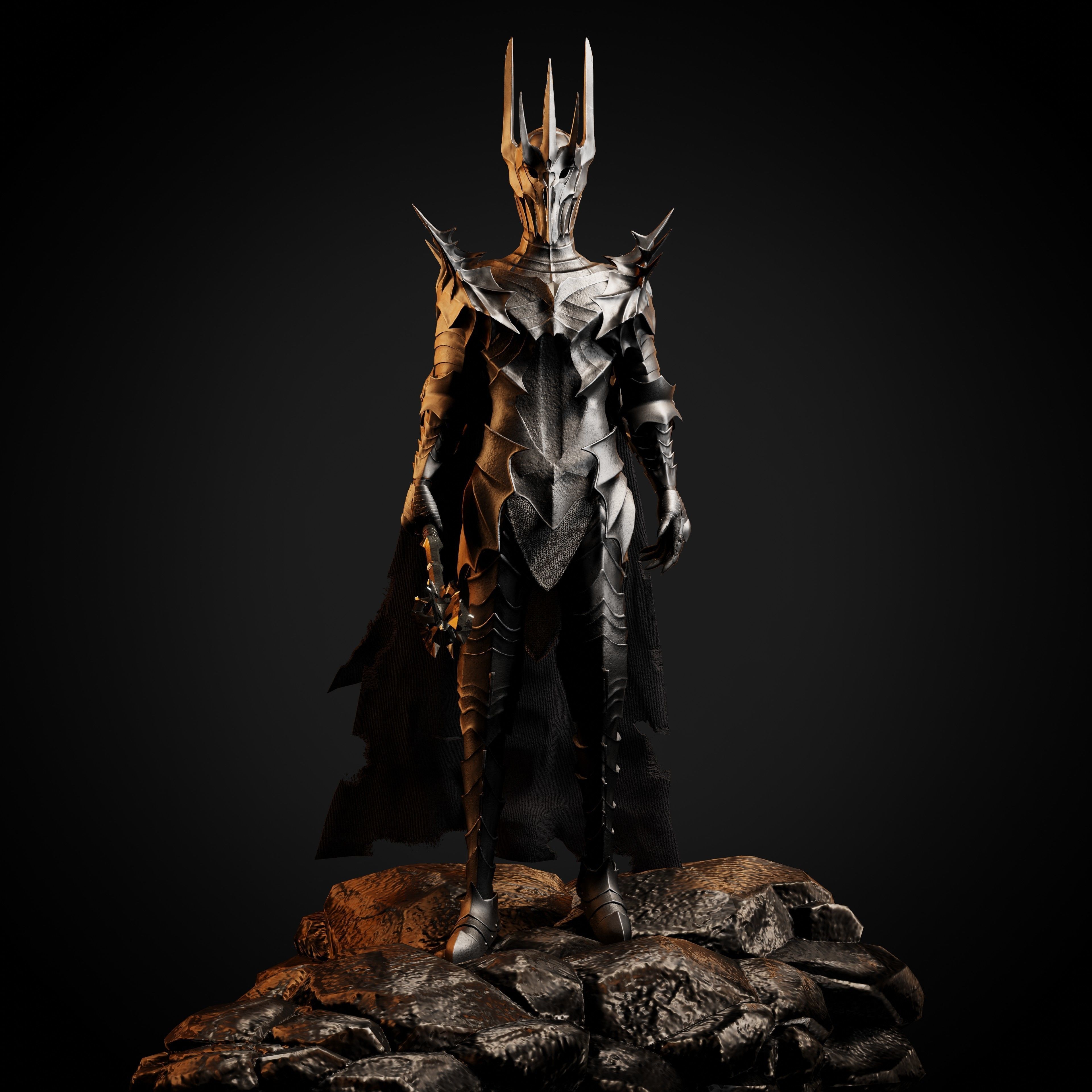 3D model Sauron game-ready character VR / AR / low-poly | CGTrader