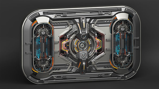 Sci-Fi Kitbash - Futuristic Panel 3 - Mega Element 3D model | CGTrader