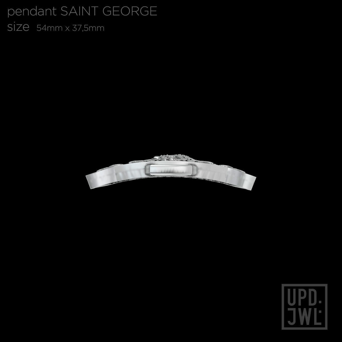 Pendant Saint George Icon amulet 3D model 3D printable | CGTrader
