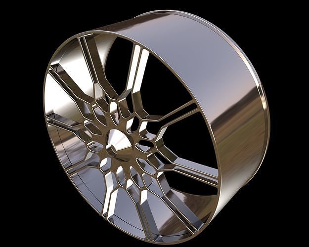 wheel chrome free 3D model | CGTrader