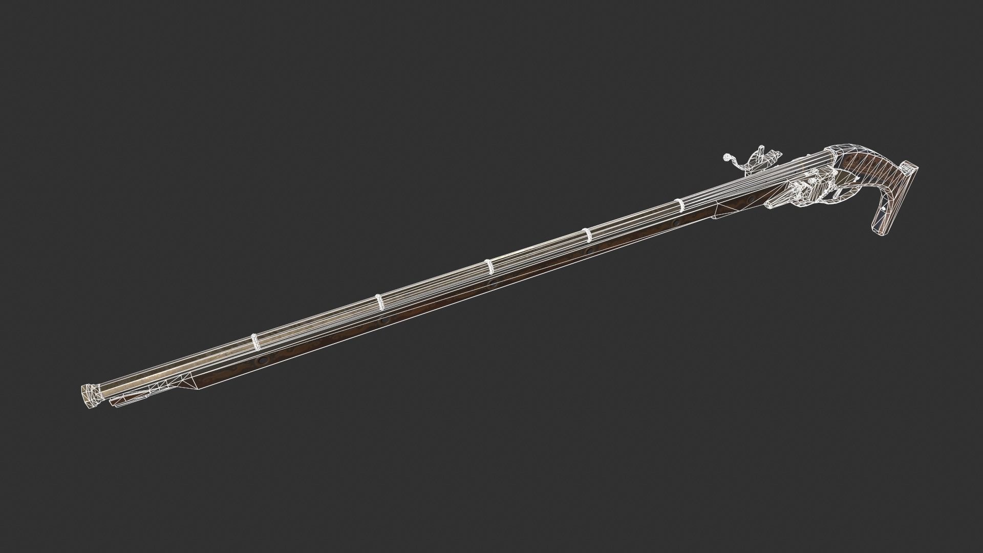 3D model Ornate Musket VR / AR / low-poly | CGTrader