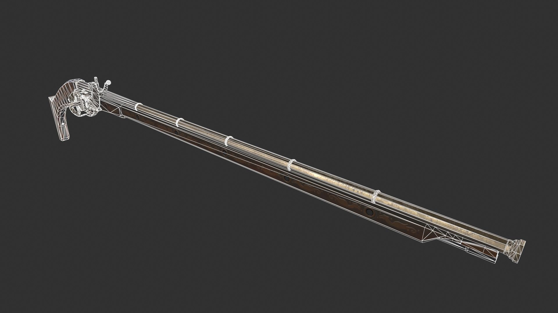 3D model Ornate Musket VR / AR / low-poly | CGTrader