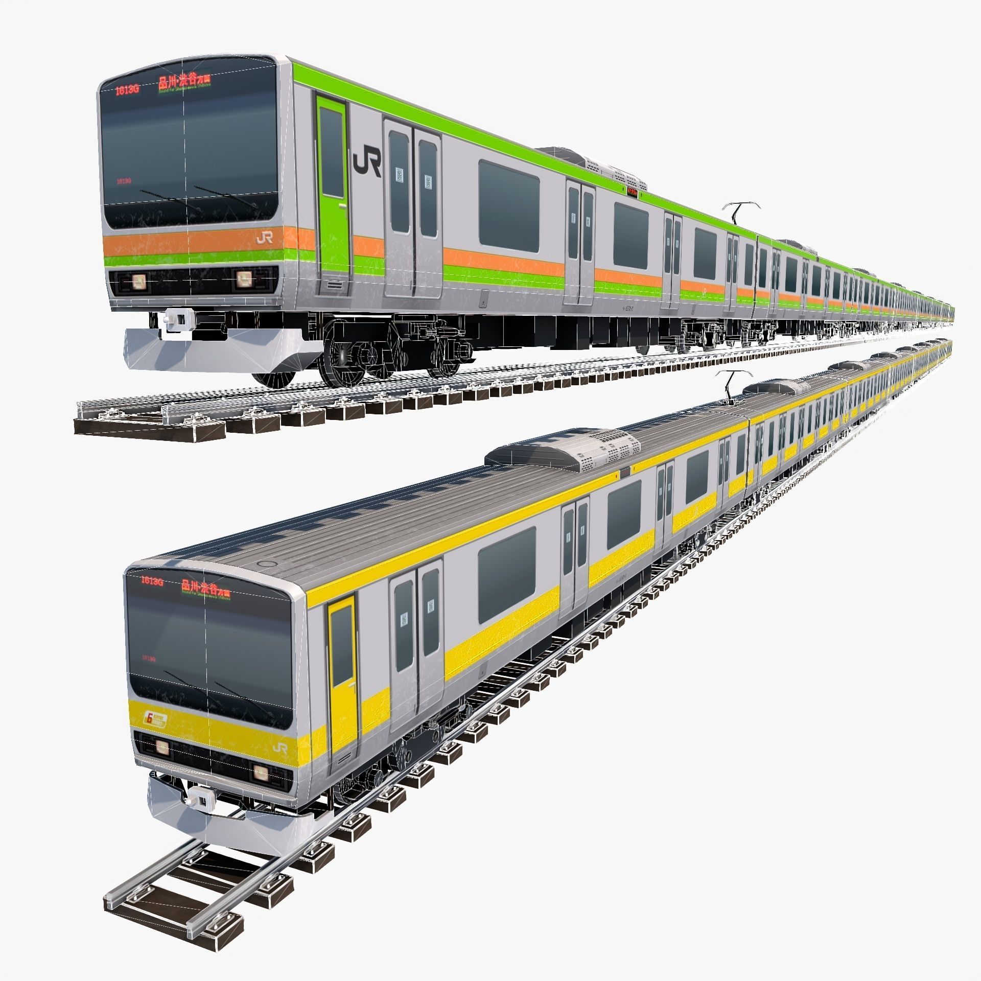 3D model JR East E231 Train Series Tokyu Japan Railway VR / AR / low-poly | CGTrader