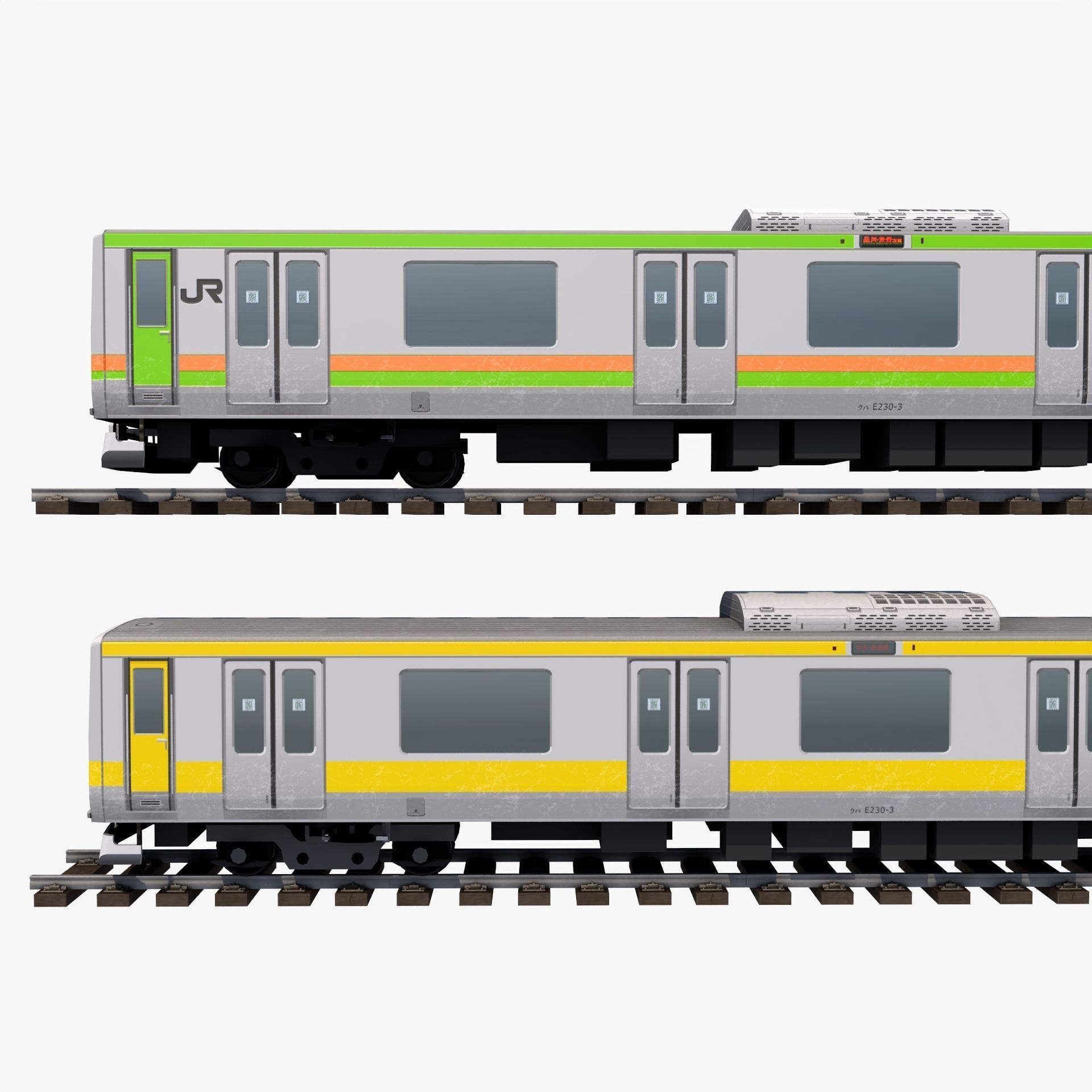 3D model JR East E231 Train Series Tokyu Japan Railway VR / AR / low ...