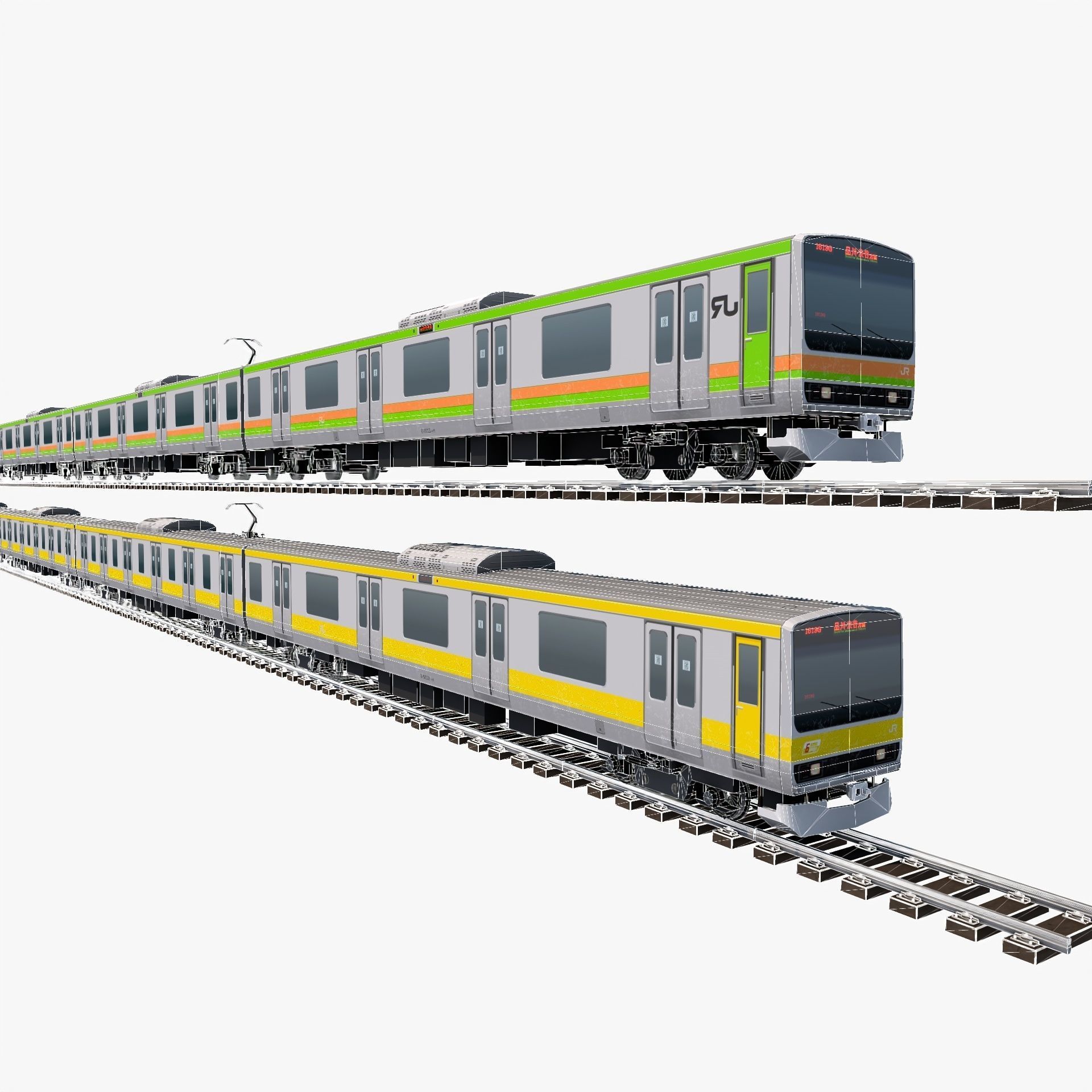 3D model JR East E231 Train Series Tokyu Japan Railway VR / AR / low ...