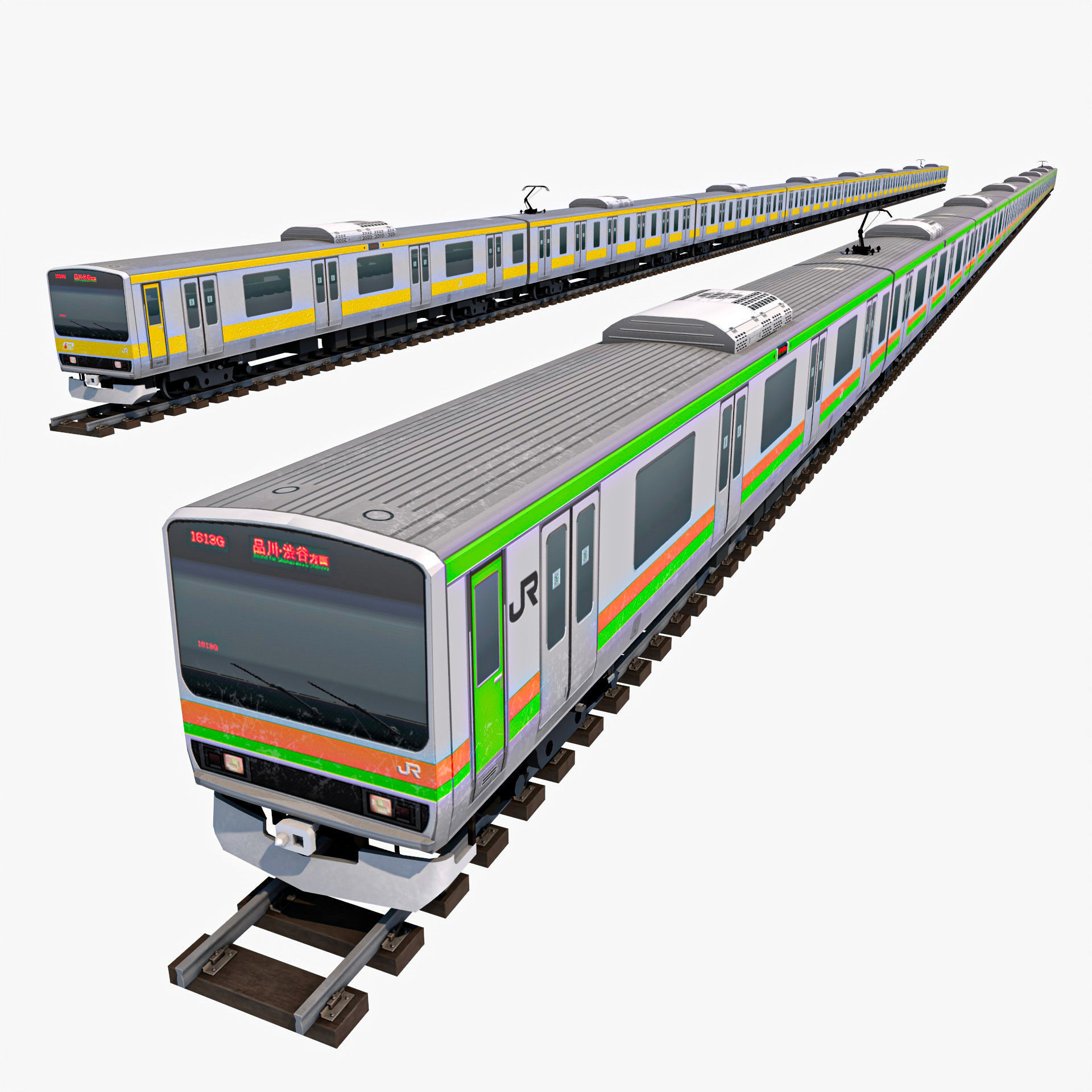 3D model JR East E231 Train Series Tokyu Japan Railway VR / AR / low-poly | CGTrader
