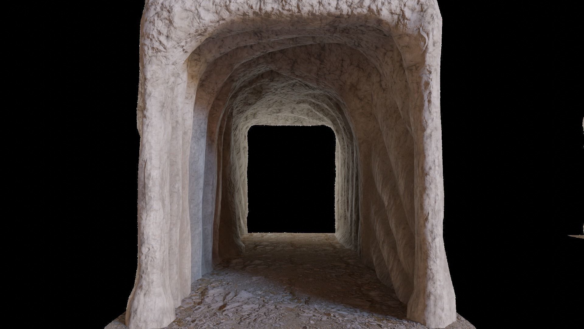 3D model Modular Dungeon Caves - Chambers Corridors 29 Pieces VR / AR ...