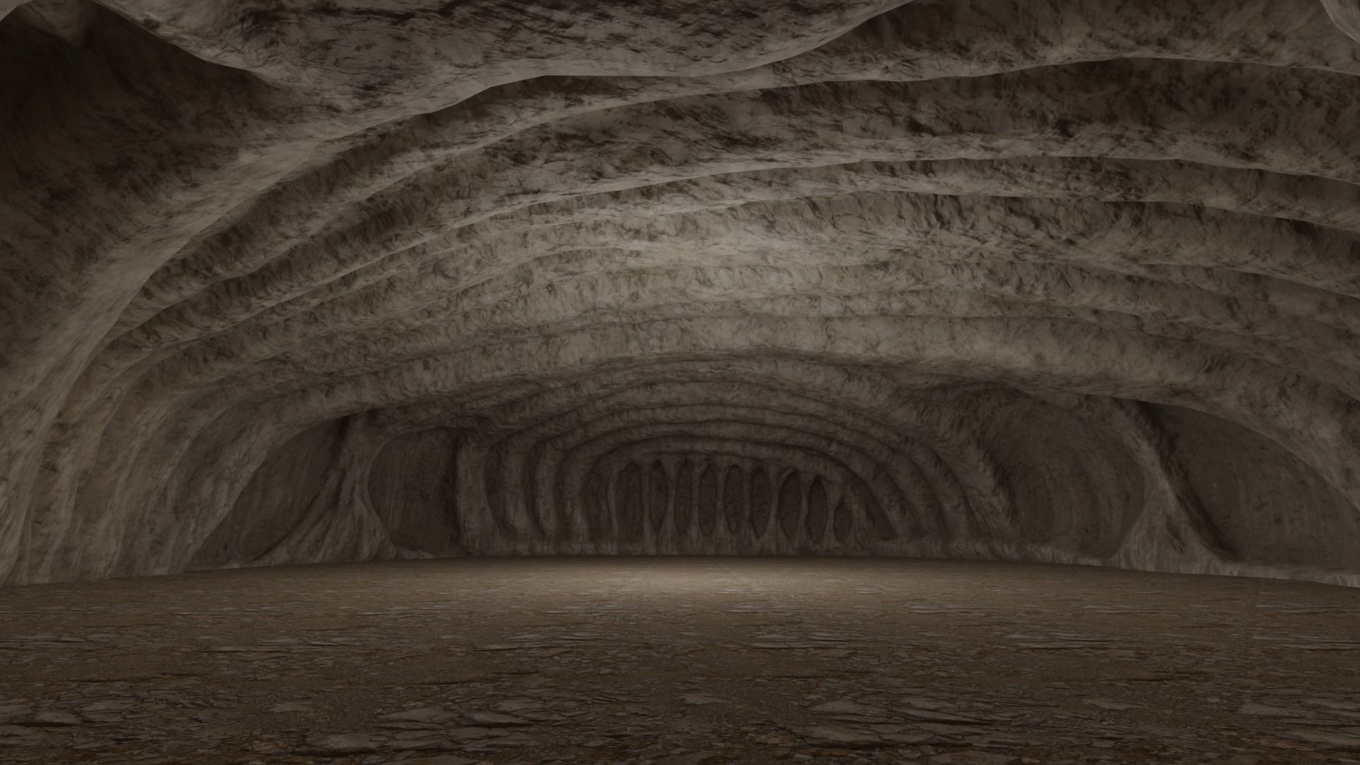 3D model Modular Dungeon Caves - Chambers Corridors 29 Pieces VR / AR ...