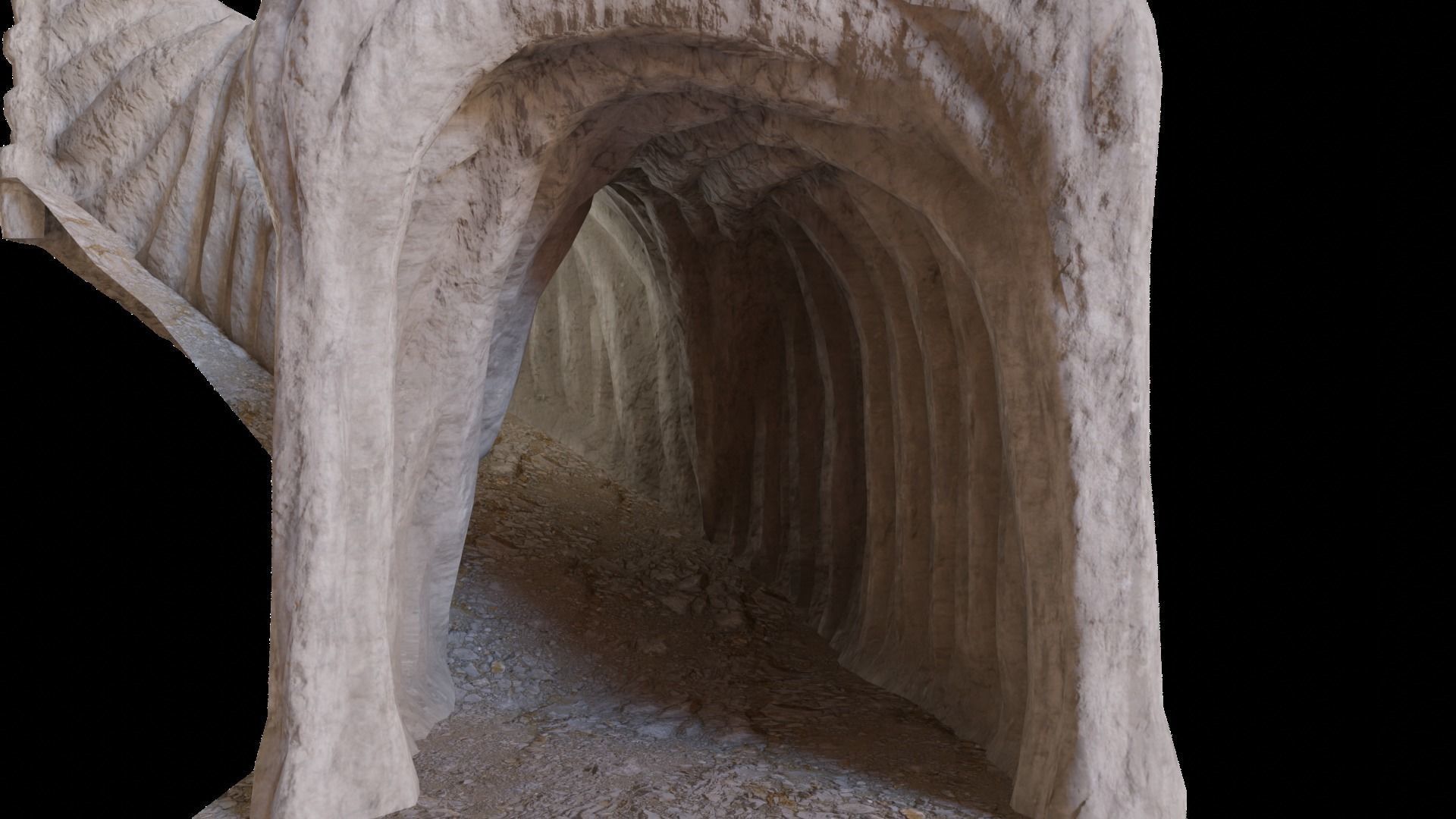 3D model Modular Dungeon Caves - Chambers Corridors 29 Pieces VR / AR ...