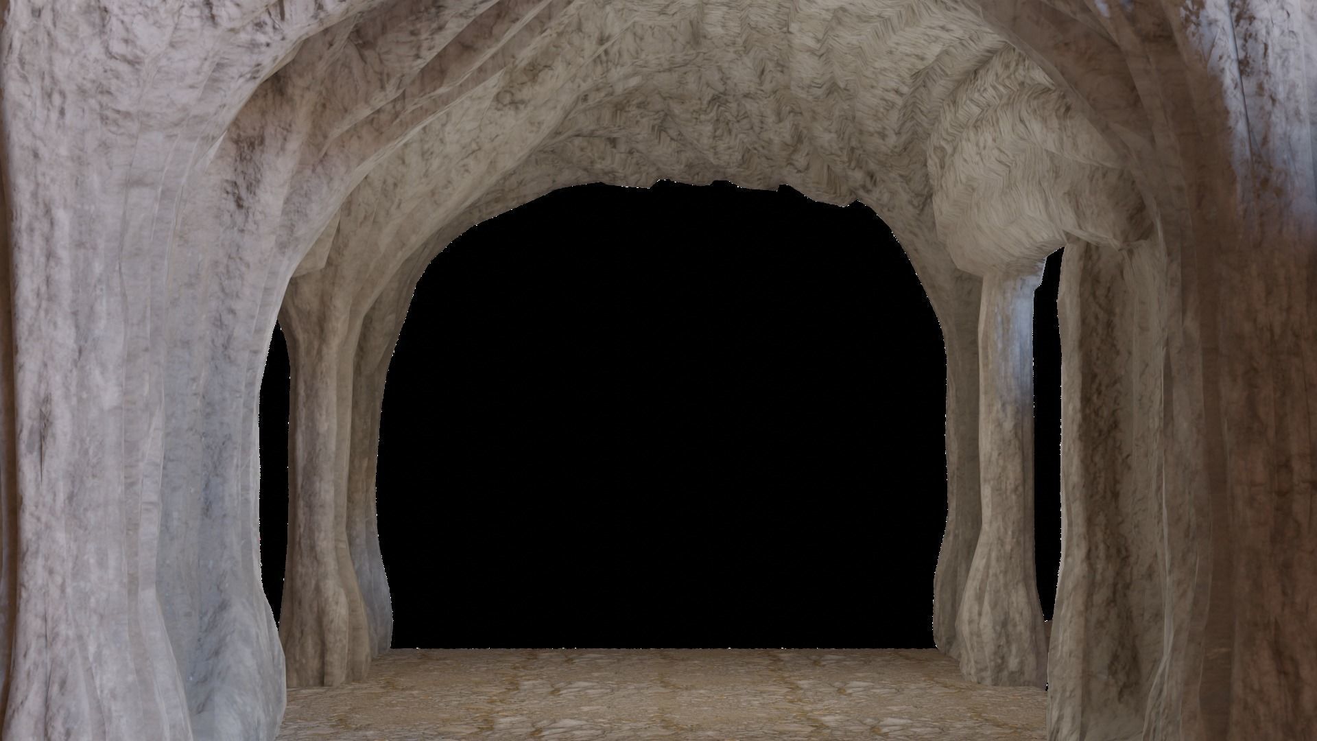 3D model Modular Dungeon Caves - Chambers Corridors 29 Pieces VR / AR ...