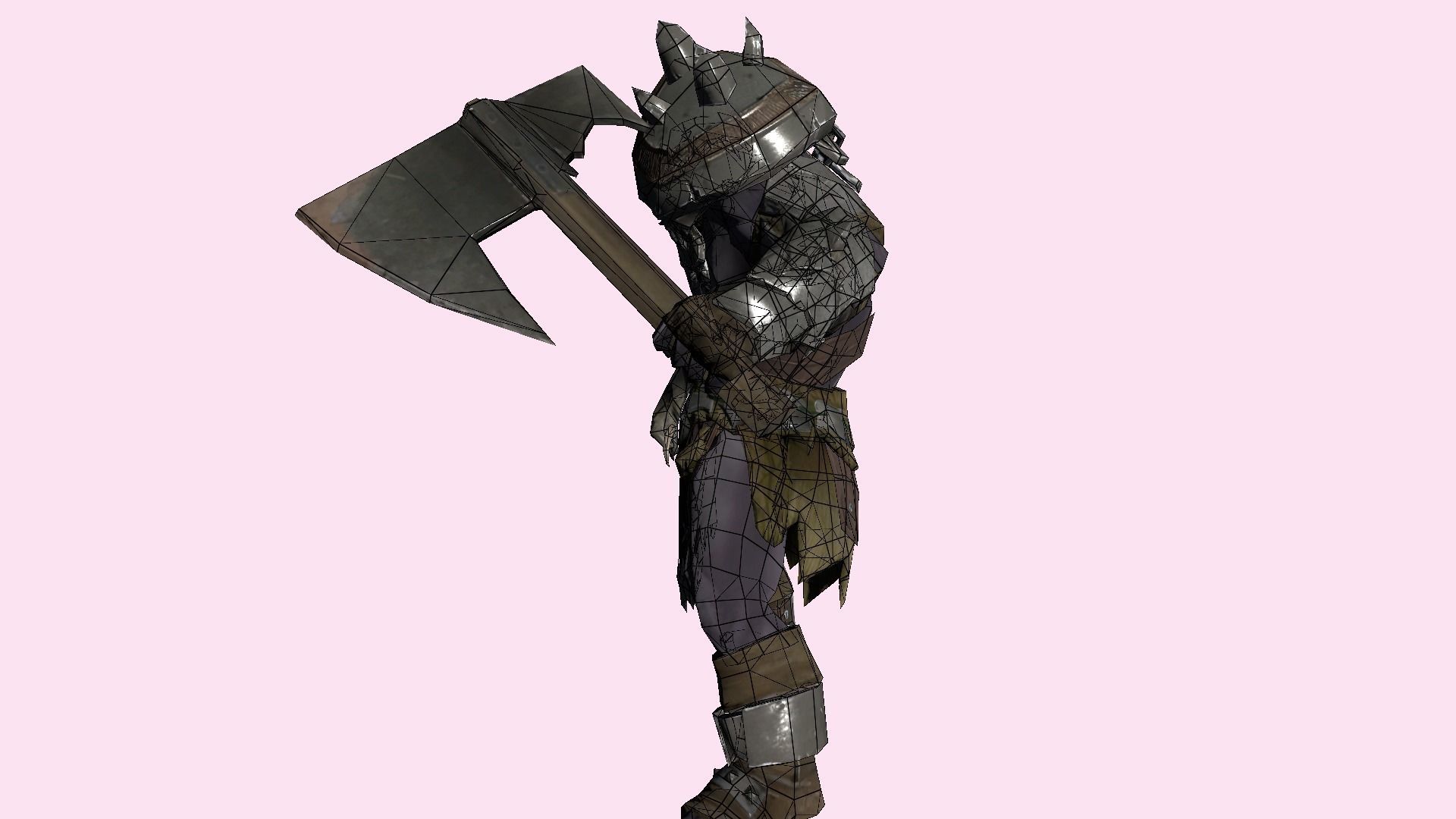 3D model Fantasy Warrior Orc 3 VR / AR / low-poly | CGTrader