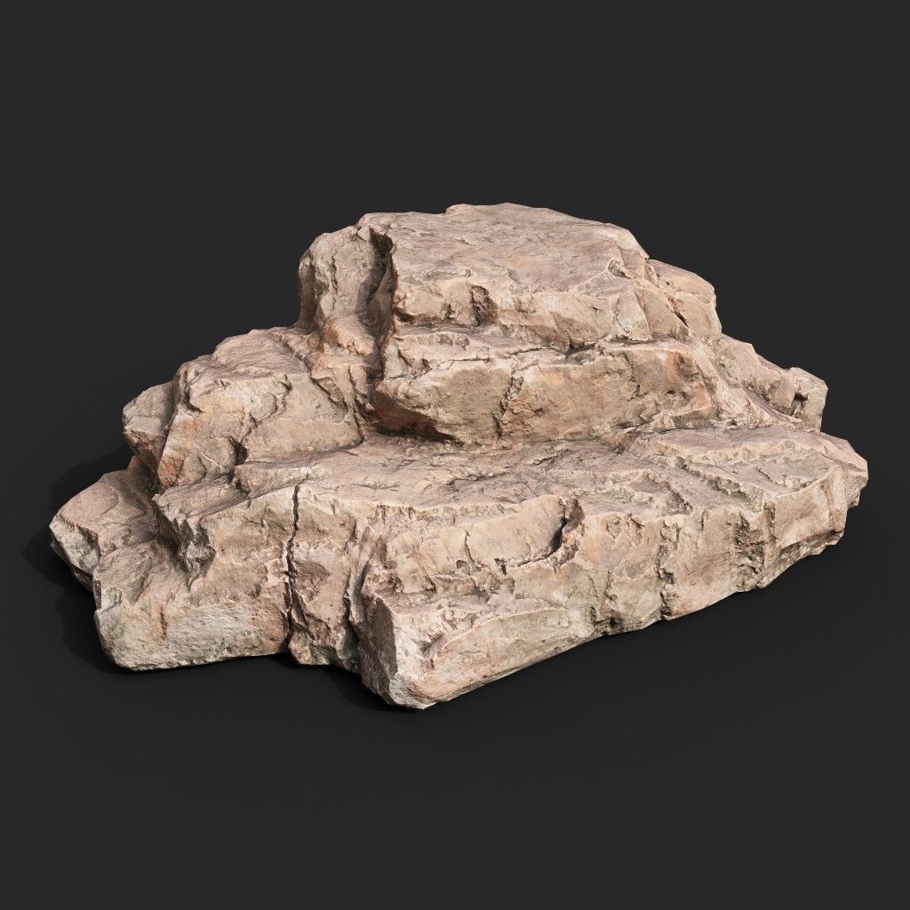 3D model Sharp Rock Formation 221104 - Ultra HD 16K Texture VR / AR ...
