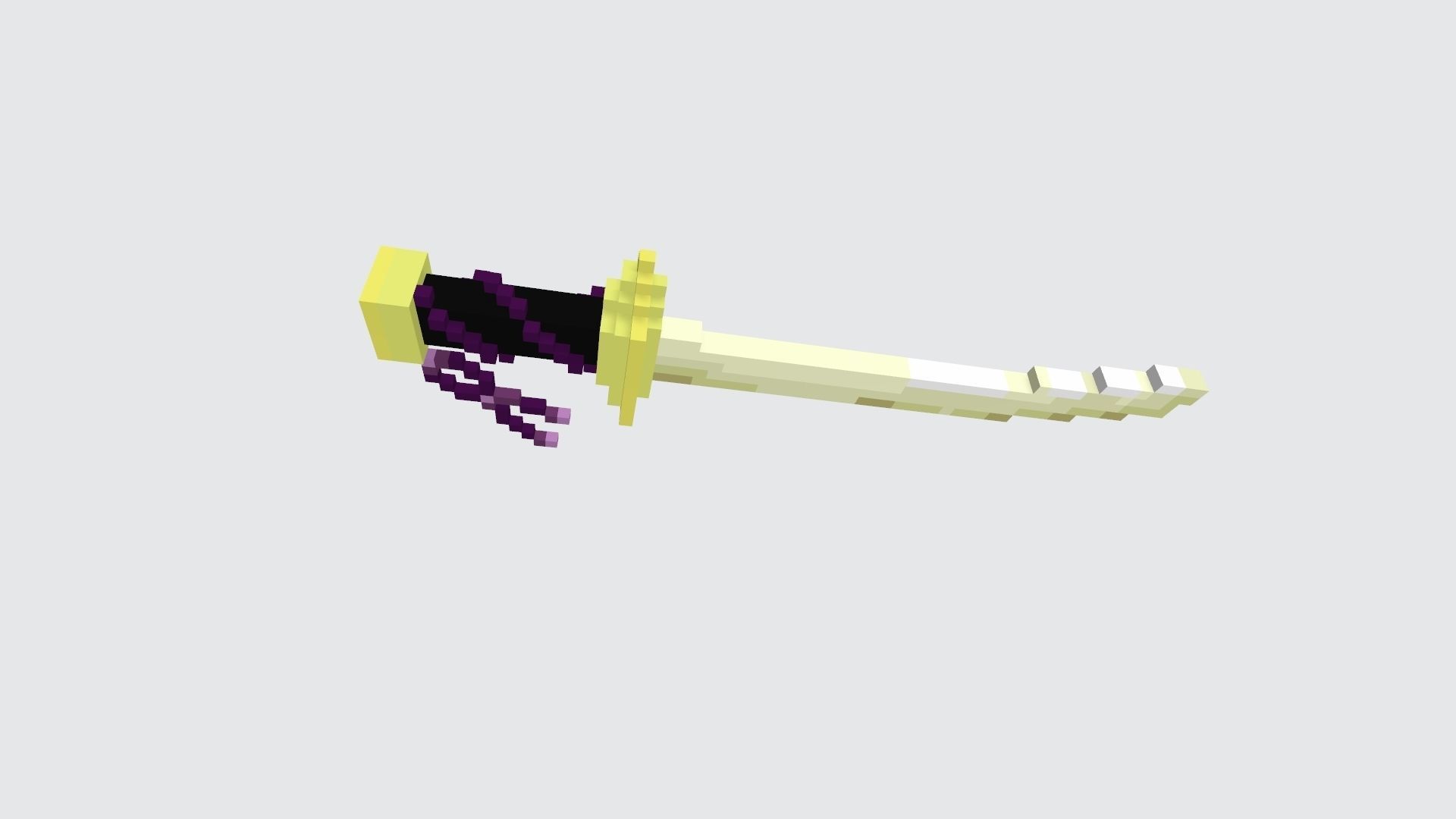 3D model Voxel Purple Sword VR / AR / low-poly | CGTrader