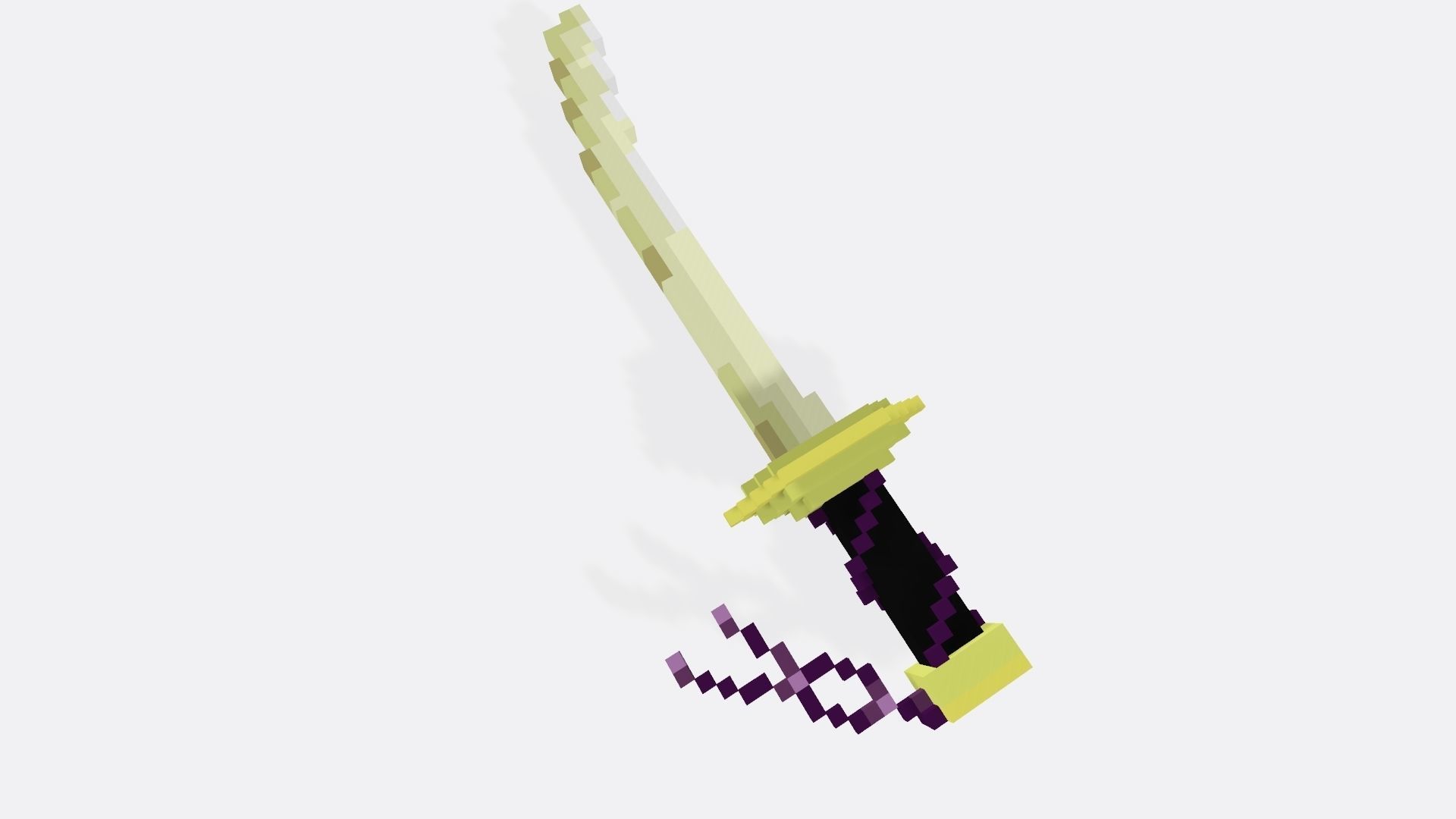 3D model Voxel Purple Sword VR / AR / low-poly | CGTrader