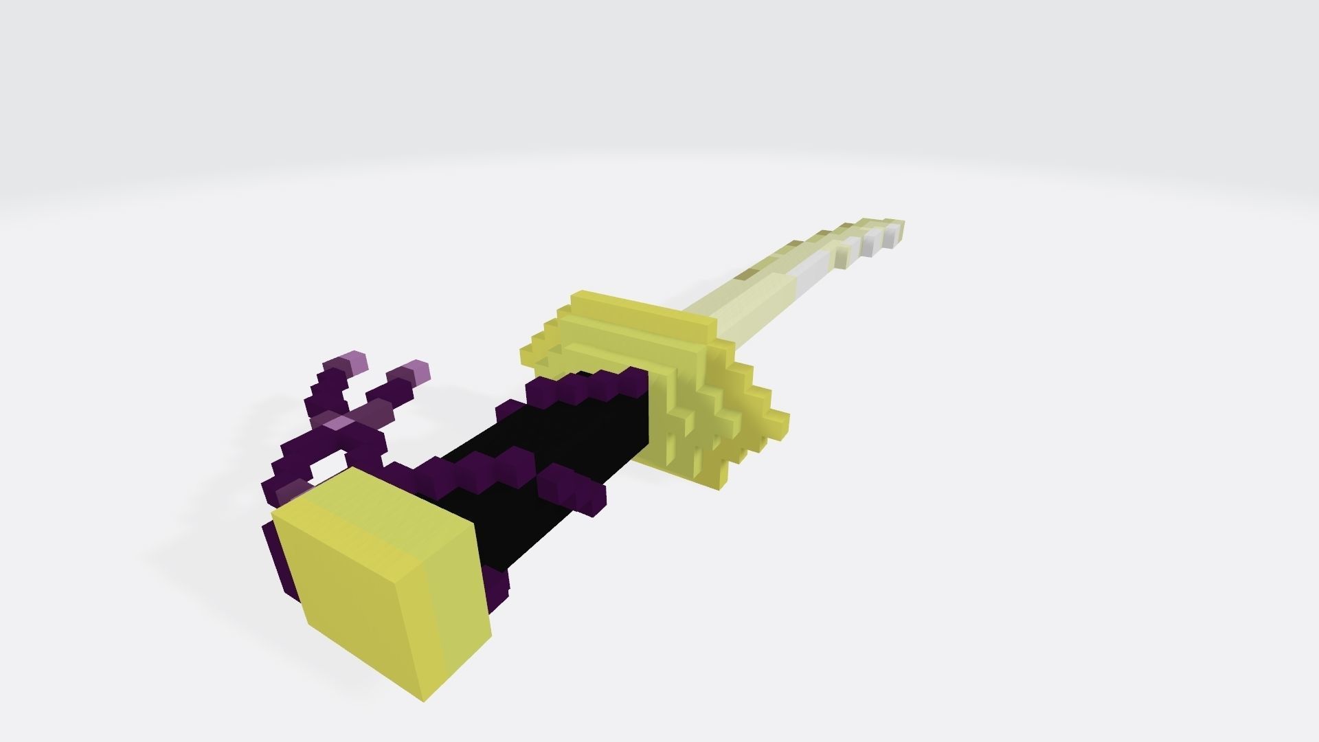 3D model Voxel Purple Sword VR / AR / low-poly | CGTrader