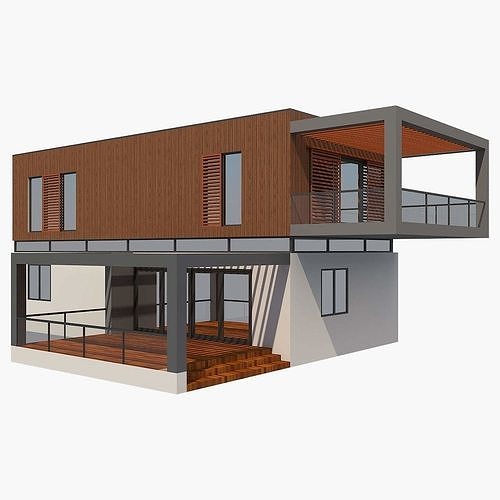 House modern free 3D model 3D printable | CGTrader