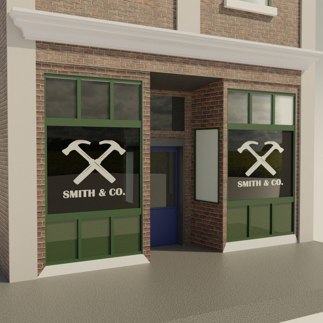 3D model Low-poly Small Town Hardware Store VR / AR / low-poly | CGTrader