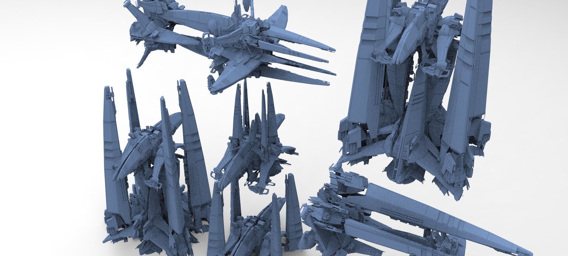 Mining collony Tera Ship Facility Kitbash 3 3D model | CGTrader