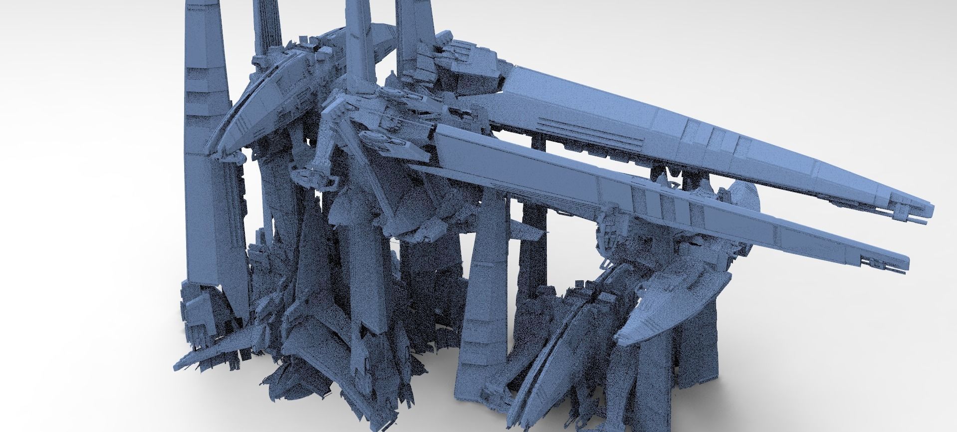 Mining collony Tera Ship Facility collection 2 3D model | CGTrader