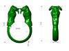 twin minotaur ring 3dprinting STL all sizes free 3D model 3D printable ...