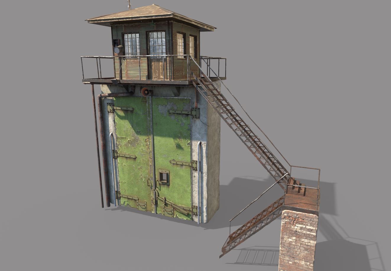 Old Prison Gate 3D model | CGTrader