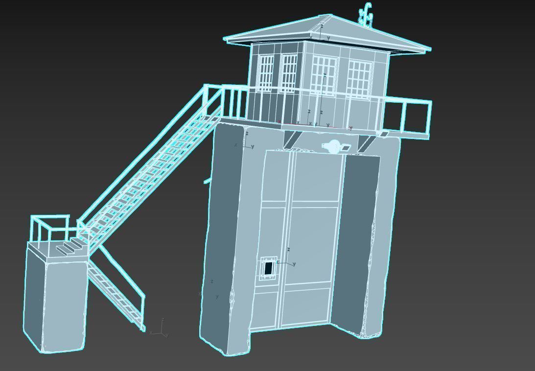 Old Prison Gate 3D model | CGTrader