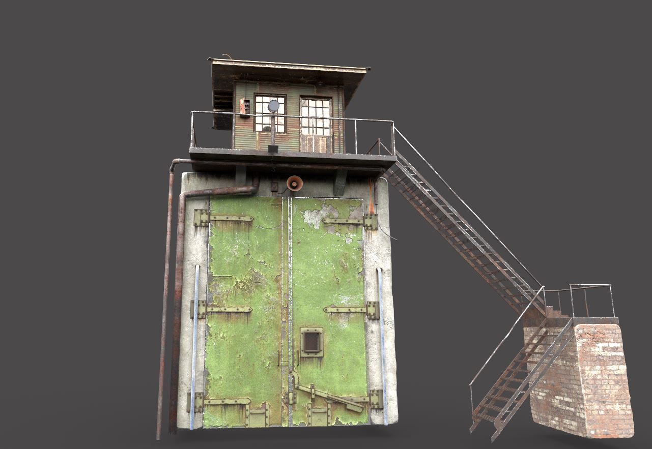 Old Prison Gate 3D model | CGTrader