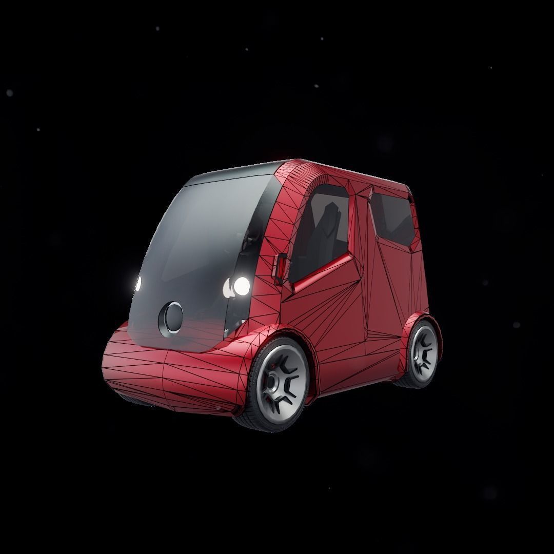 Mini Futuristic Car 3D model | CGTrader