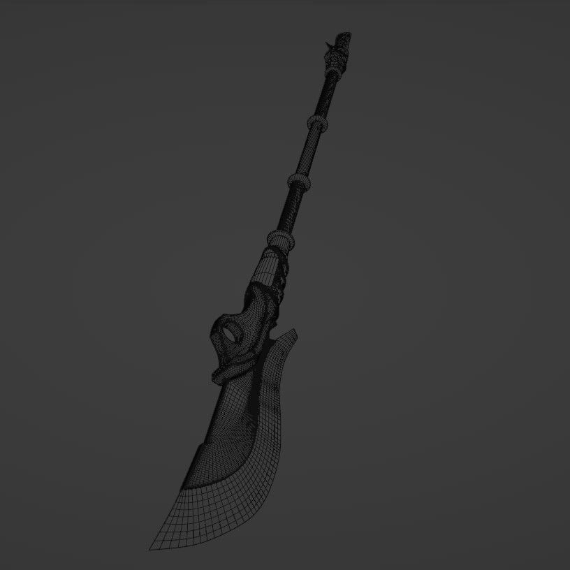 Chinese Glaive 3D model | CGTrader