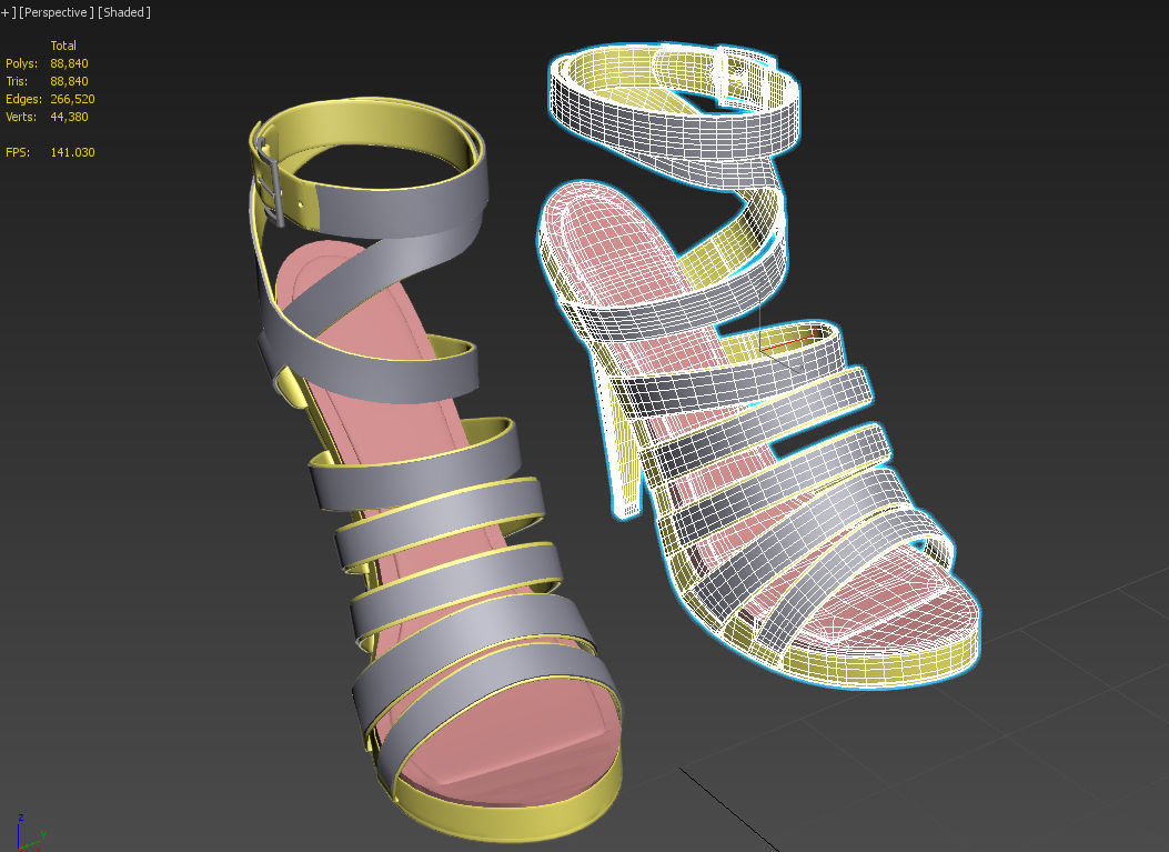 Female shoe 8 3D model | CGTrader