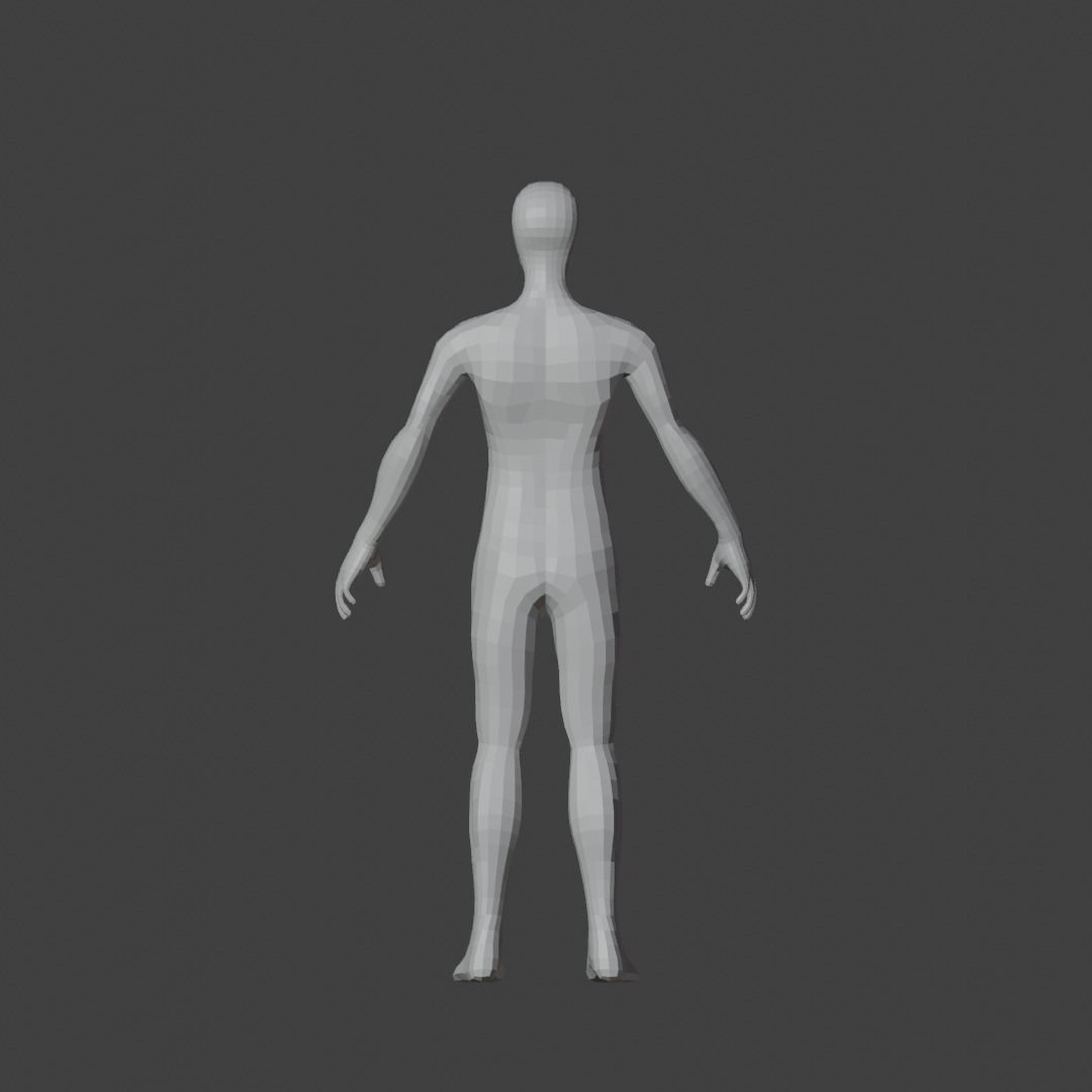 3D model Low-Poly Male Character Basemesh VR / AR / low-poly | CGTrader