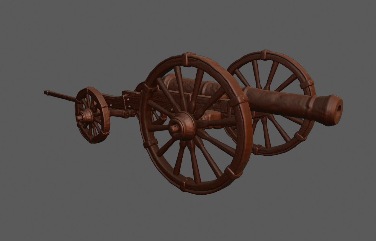 Historical Cannon 3D Print 3D model 3D printable | CGTrader