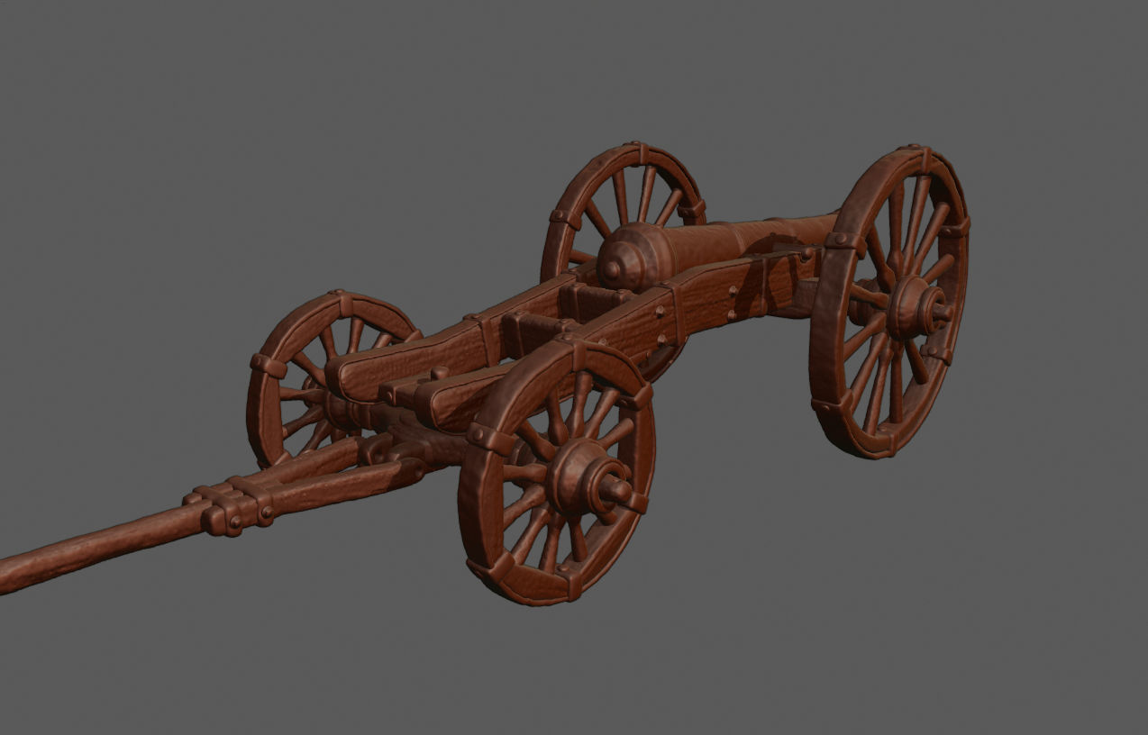 Historical Cannon 3D Print 3D model 3D printable | CGTrader
