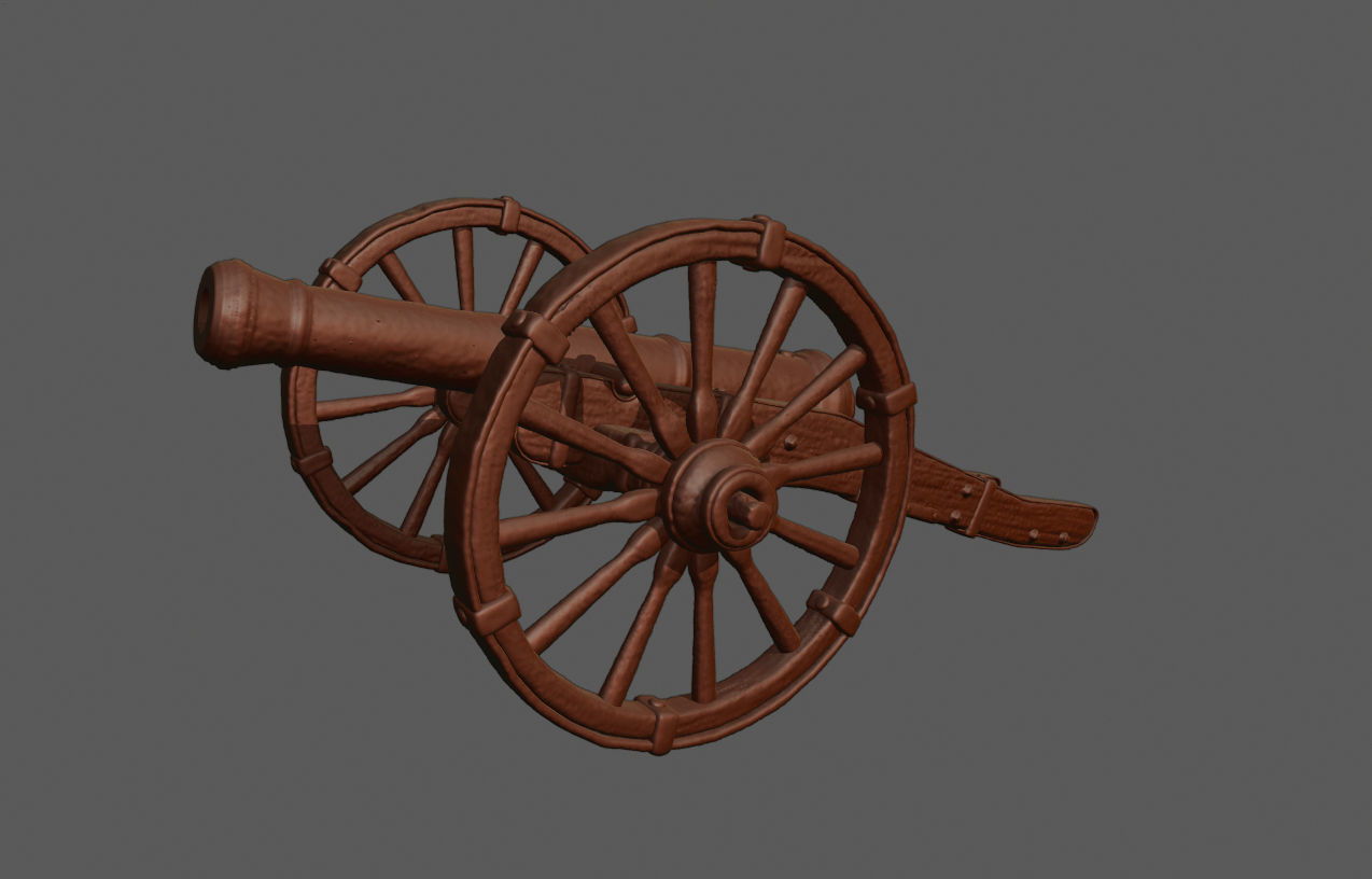 Historical Cannon 3D Print 3D model 3D printable | CGTrader