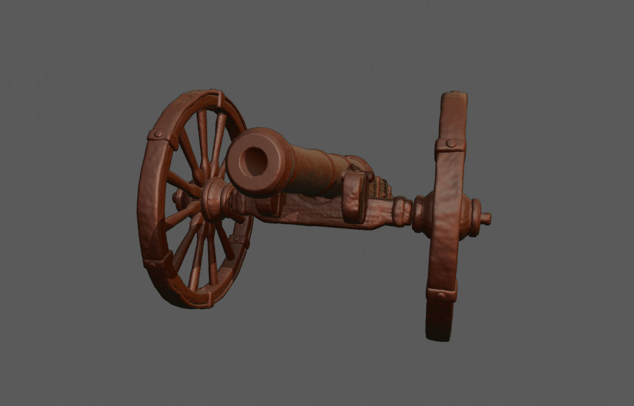 Historical Cannon 3D Print 3D model 3D printable | CGTrader