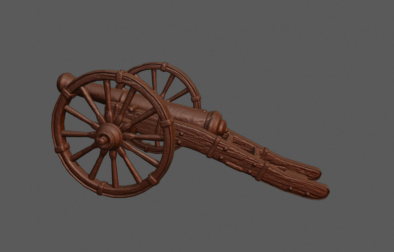 Historical Cannon 3D Print 3D model 3D printable | CGTrader