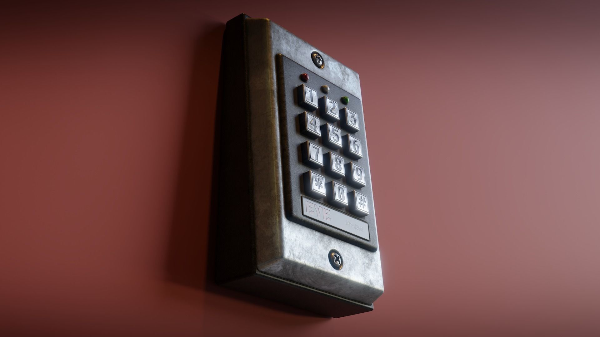 3D model Keypad Lock VR / AR / low-poly | CGTrader