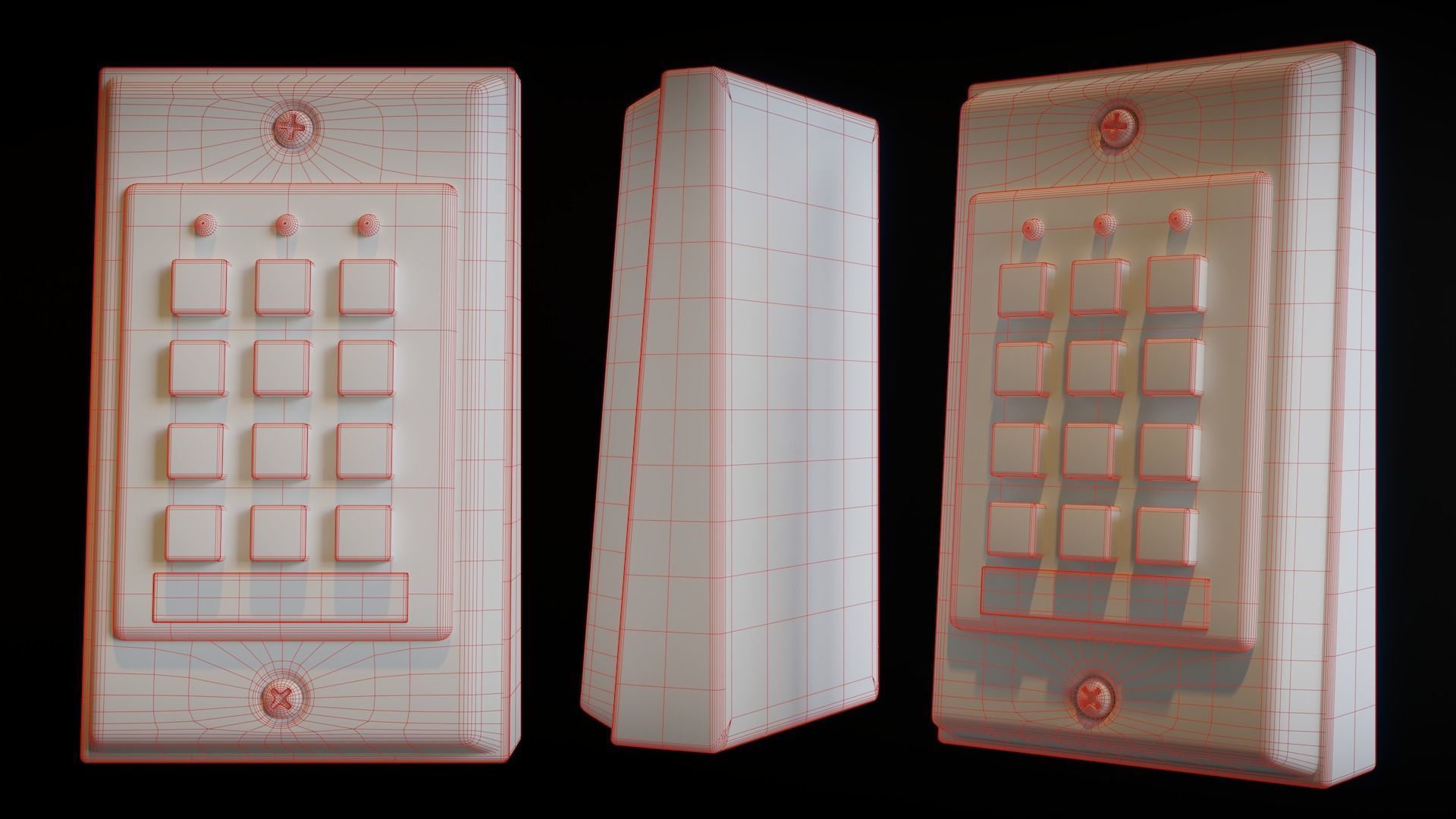 3D model Keypad Lock VR / AR / low-poly | CGTrader