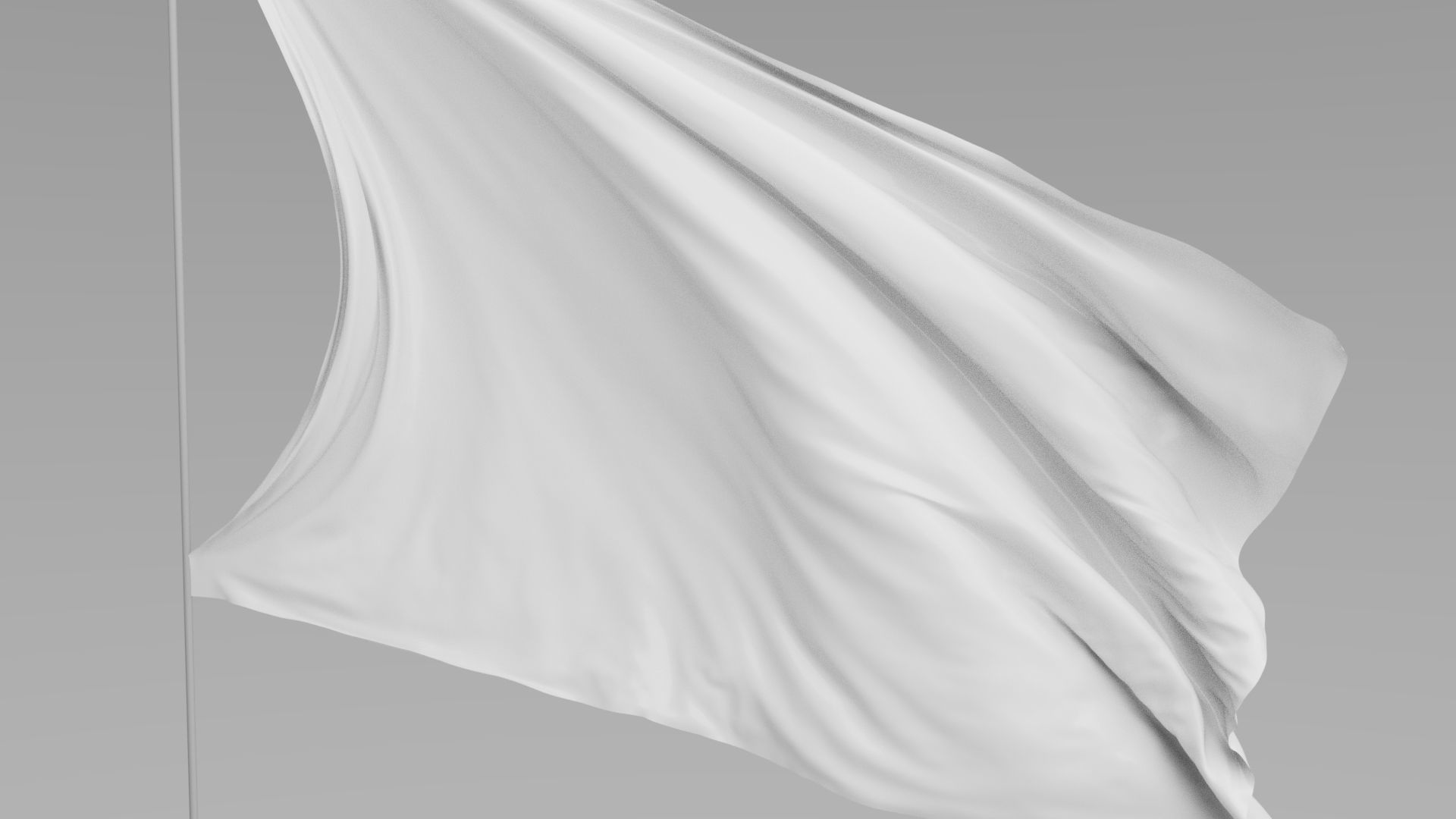 Waving Flag 3D model animated | CGTrader